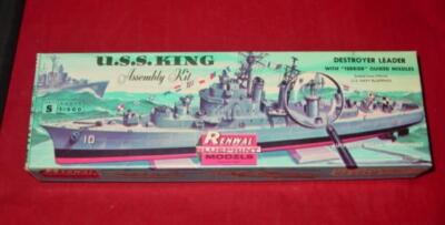 Renwal 1/500 : USS King Destroyer DDG-41 #S603 Ship model kit (UNBUILT ...