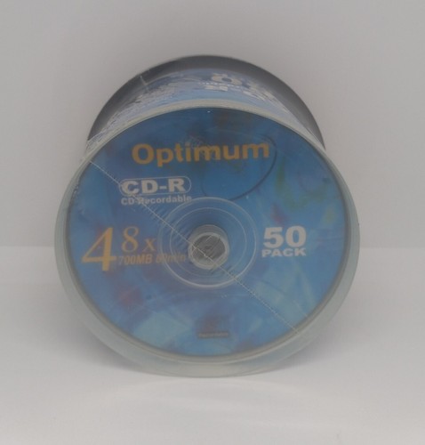 50 Pack Optimum CD-R - CD Recordable 48 x 700 MB 80 Min - Brand New ...