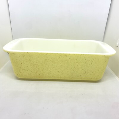 Pyrex 1955-56 Loaf Bread Pan Desert Dawn Speckled Yellow 1 1/2 Qt. #213 ...