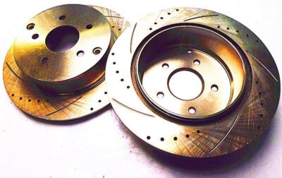 Rear Drilled Disc Brake Rotors for HSV Manta VT Senator VY VZ 300VX ...