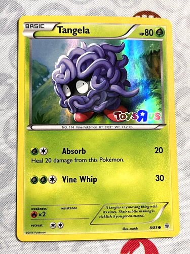 Tangela (Toys R' Us Promo) - 2016 XY Generations - 8/83 - NM - Pokémon ...