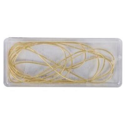 Gold Plated 0.8mm .024"Fine ga French Wire Meter Pack Bead Strand ...