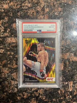 2022 UFC Select Umar Nurmagomedov Gold Flash Octagonside /10 RC PSA 8 ...