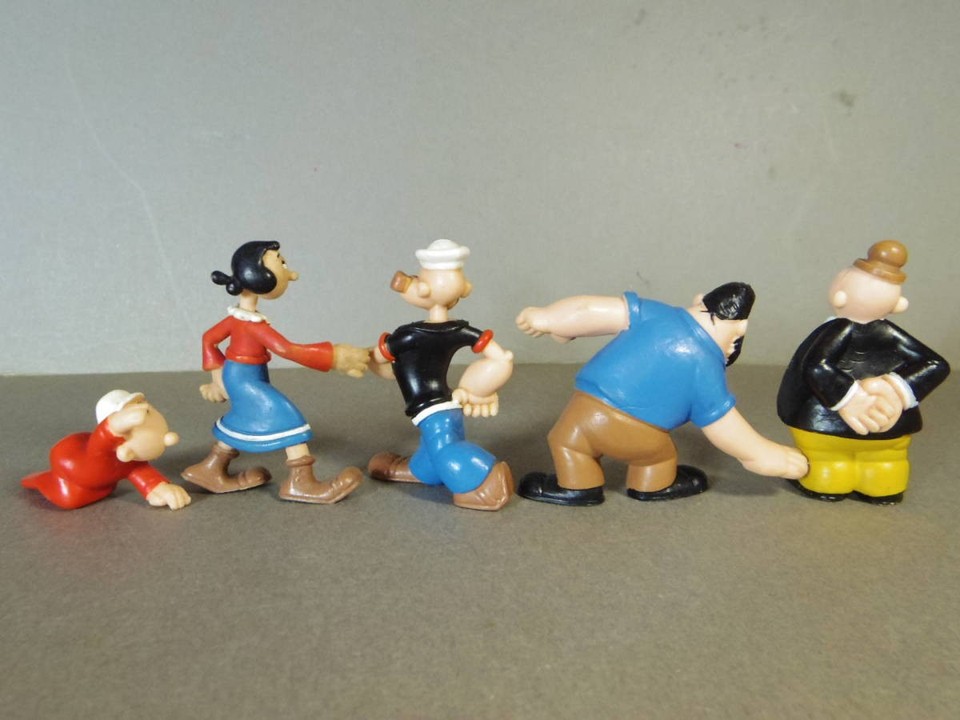 Popeye PVC Figure Set of 5 Maia Borges Portugal | eBay