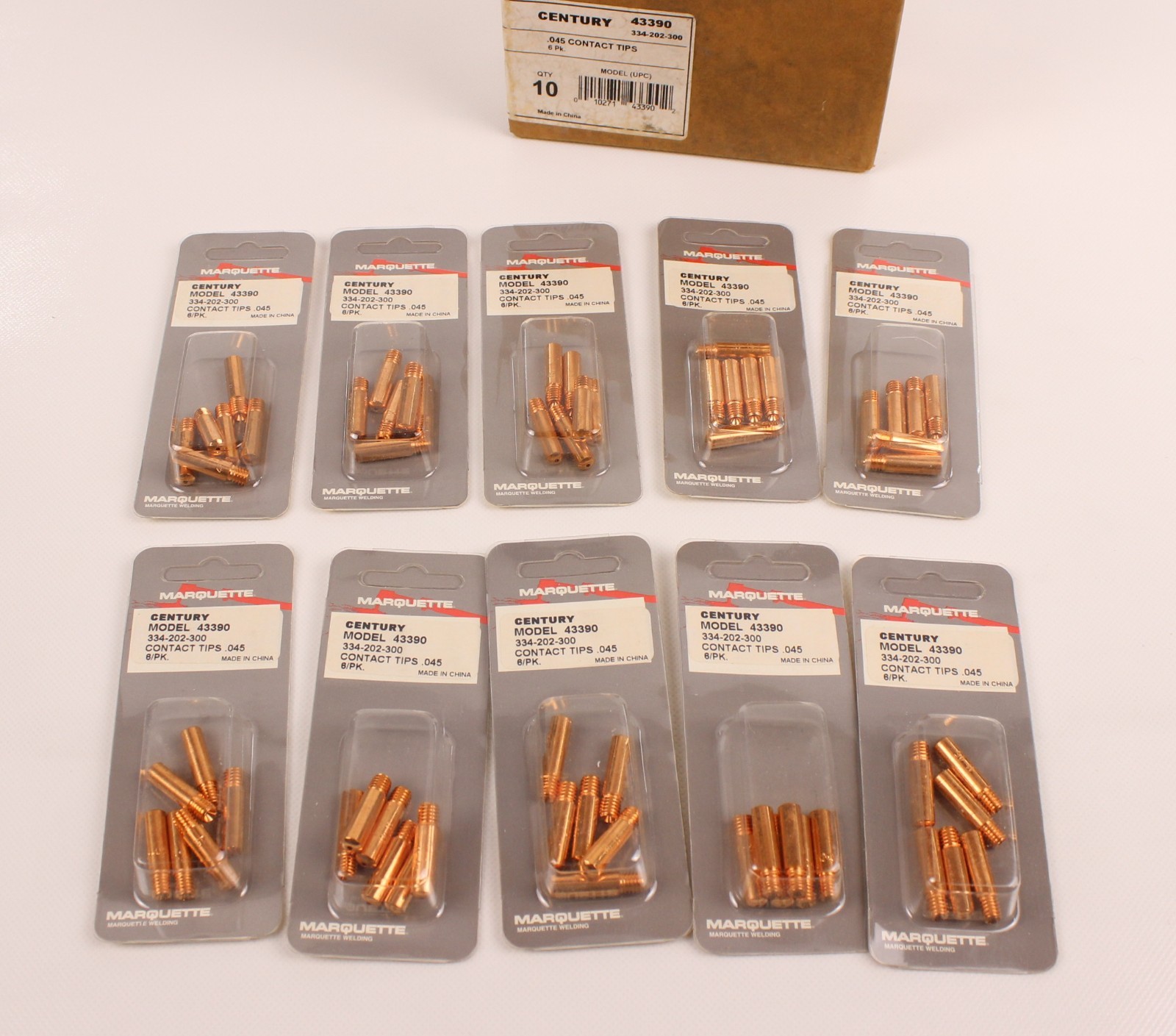 Century .045 Contact Tips Model 43390 Case of 10-6 per pack- 60 Tips ...