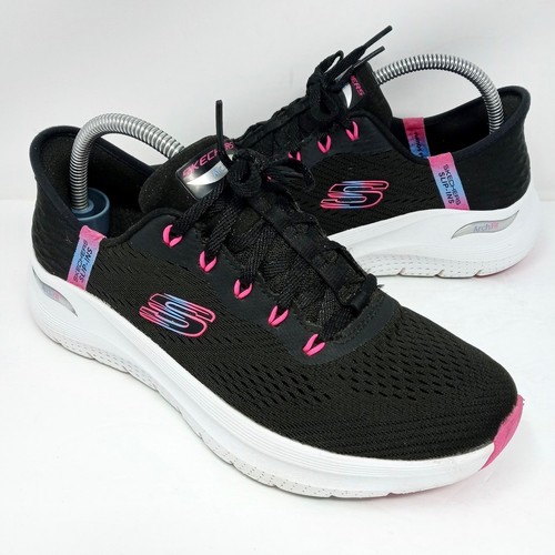Skechers Arch Fit 2.0 Easy Chic Women's Size 7 Black Running Shoes ...