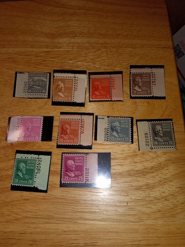 Us Stamps 10 Singles 1938 Presidential Series Serial Number | eBay