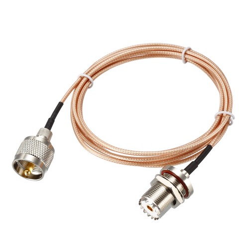 UHF PL-259 Male to UHF SO-239 Female Bulkhead RG316 Coax Cable 6 ft | eBay