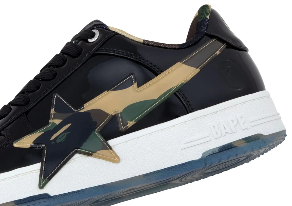 A Bathing Ape "Bape Sta OS #2" Black 1L30-191-309 Size 8 NEW | eBay