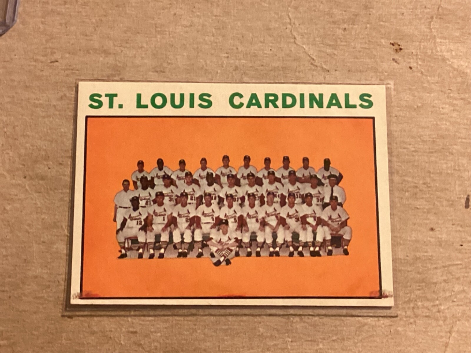 1964 Topps Baseball #87 St. Louis Cardinals Team Card Bob Gibson - Near ...