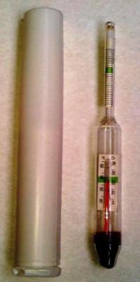 Floating Hydrometer 8" to test Salinity Includes built in Thermometer ...