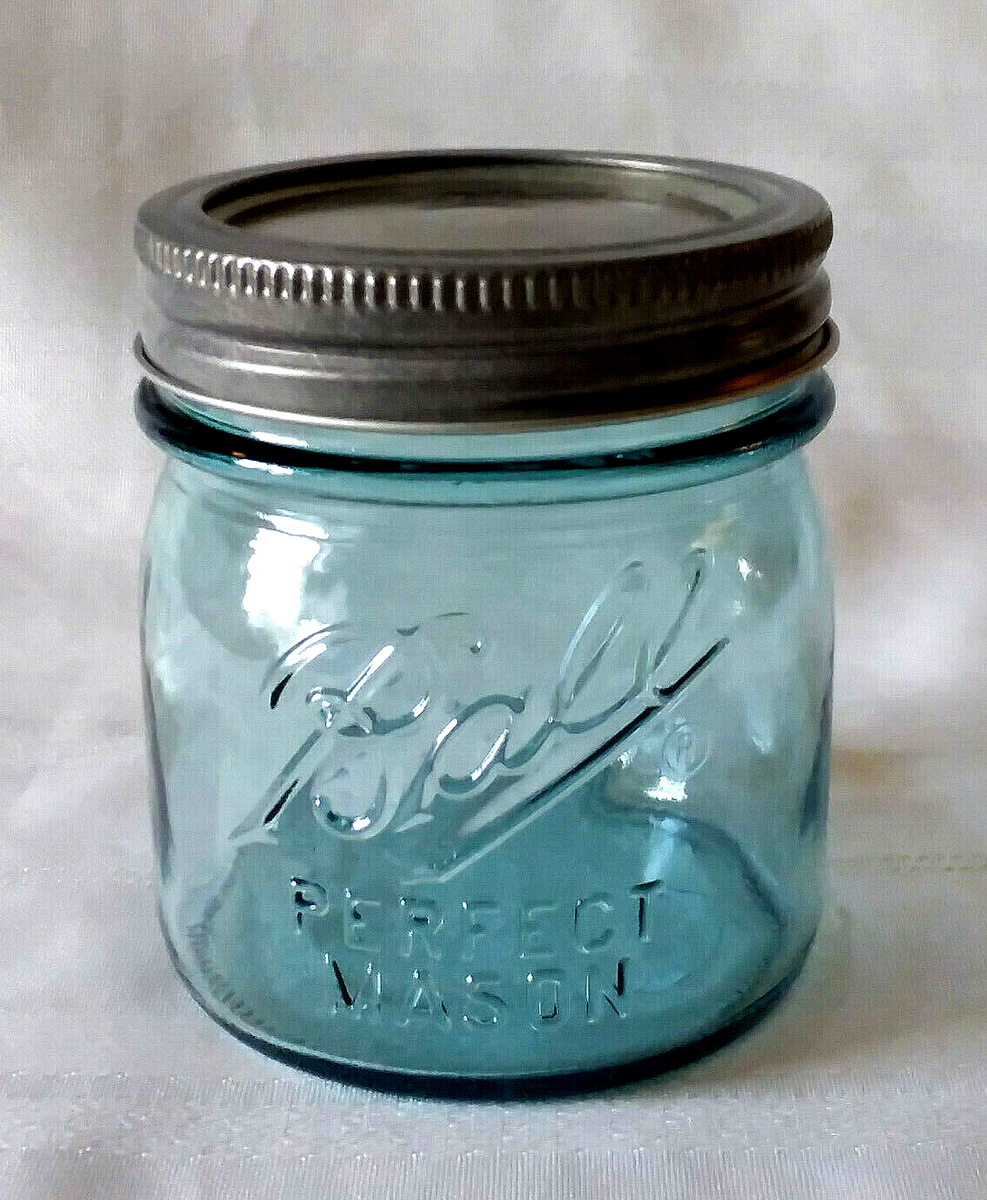 Antique Ball Canning Jars 2 Vintage Ball Mason Pint Jar Clear