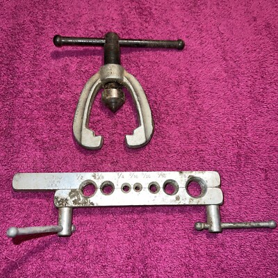 VINTAGE General Pipe Flaring Tool Set with Gauge USA 2 PC Set *NICE* | eBay