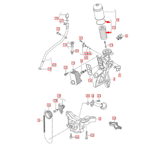 NEW AUDI A3 8V7 OIL FILTER 06L115562B ORIGINAL 06L-115-562-B | eBay