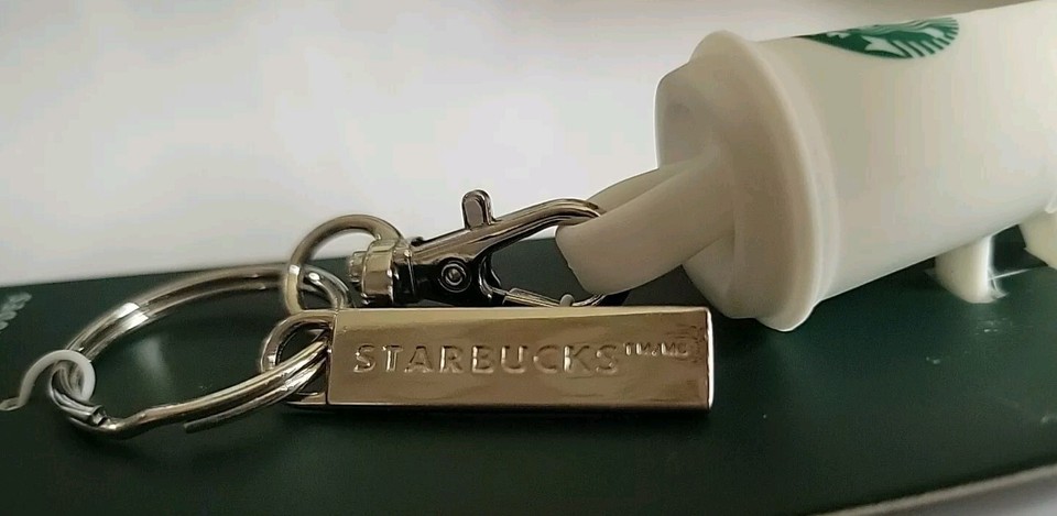 STARBUCKS REUSABLE HOT CUP LID STOPPER KEYCHAIN WINTER 2024 NEW | eBay