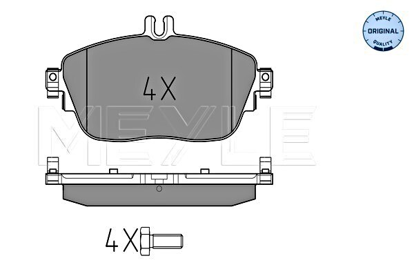 Front Disc Brake Pad Set MEYLE Fits MERCEDES Cla Gla Gla-Class 11-19 ...