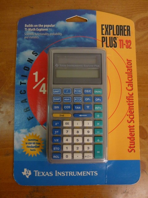 Texas Instruments Explorer Plus Ti-32 Student Scientific Calculator ...