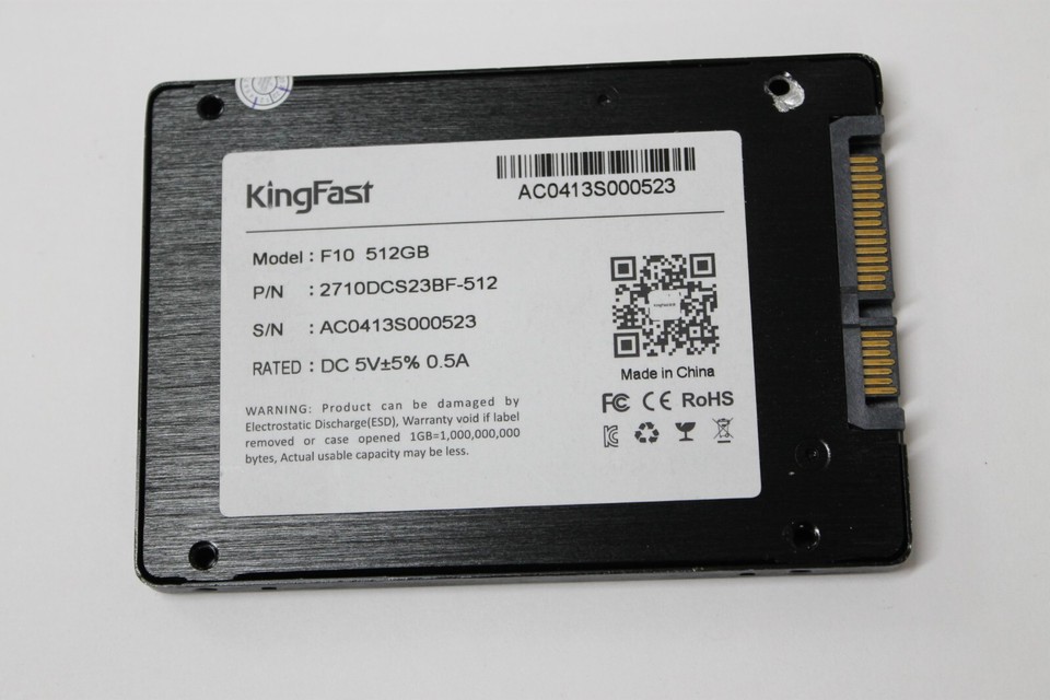 Kingfast F10 512GB 2.5" Internal SATA III Solid State Drive SSD ...