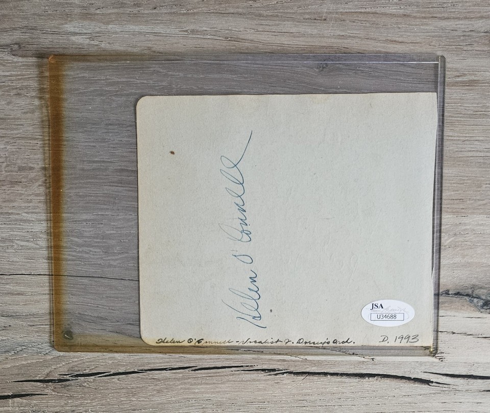 Benay Venuta Actress Singer Dancer Auto JSA Signed Vintage Album Page Died 1995 | eBay