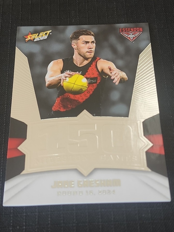 2025 AFL Select Footy Stars Milestone Games Essendon Jade Gresham | eBay