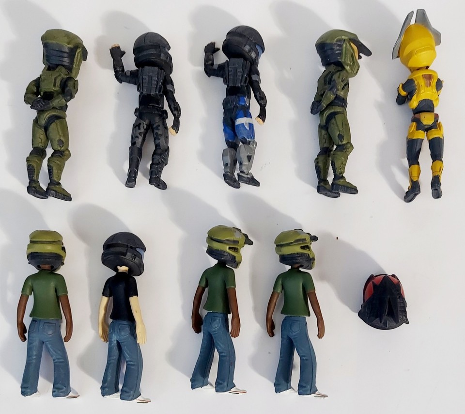 9 Halo Xbox 360 Avatar Figures. McFarlane 2 1/2 Inch. Plus Helmet | eBay