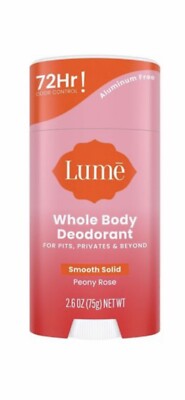 Lume-Smooth Solid Deodorant Stick - Peony Rose (Qty1) | eBay