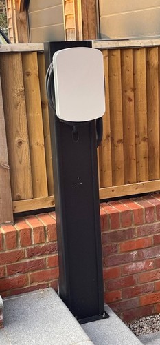 Universal EV Charger Mounting Post Pole double charger post one front ...