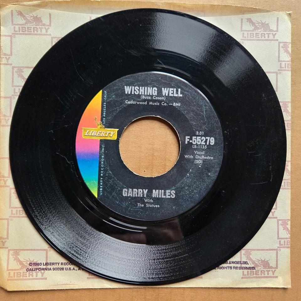 GARRY MILES Dream Girl/Wishing Well 45 7" POP Record Vinyl Liberty ...