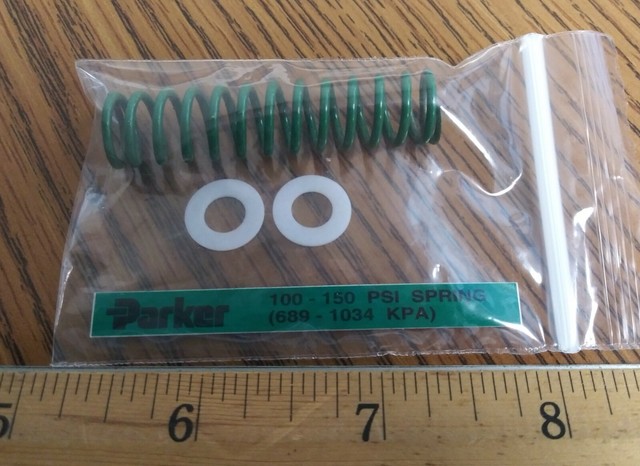 PARKER RL4 Series Relief Valve Spring Kit 100-150 PSI P/N KIT-RL4SP-100 ...