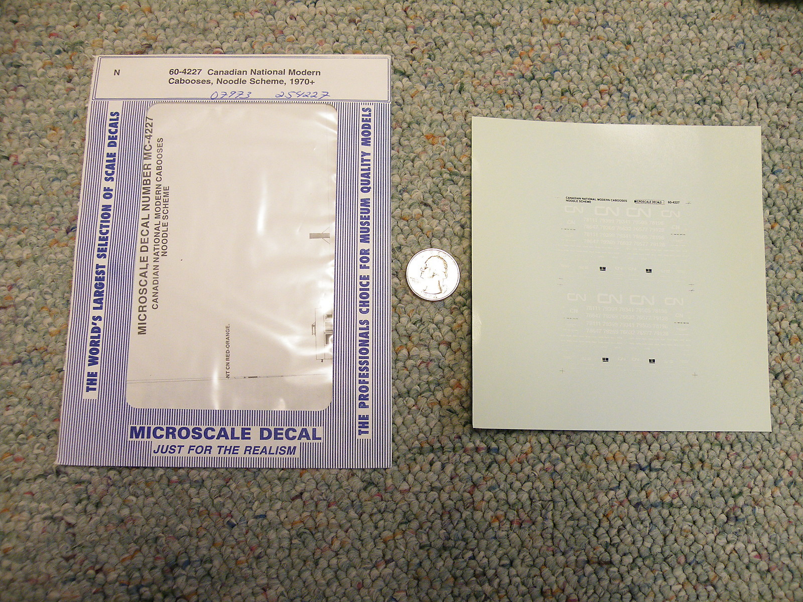 Microscale decals N 60-4227 Canadian National modern cabooses Noodle ...