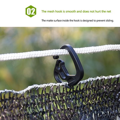 100 Pcs Shading Net Hook Plastic Hanging Hooks for Greenhouse Shade ...