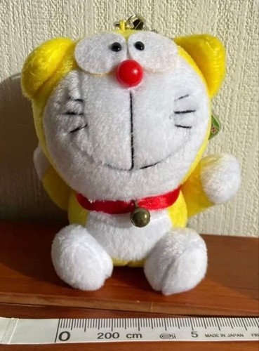 Doraemon The Original Yellow Doraemon with Ears Plush Keychain | eBay