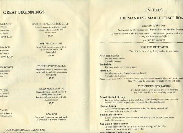 The Manifest a Marketplace Restaurant Menu Sawmill Road West Haven ...