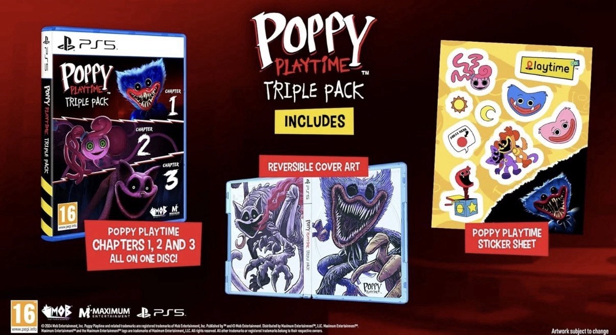Poppy Playtime Triple Pack (PS5) (Sony Playstation 5) Brand New With ...