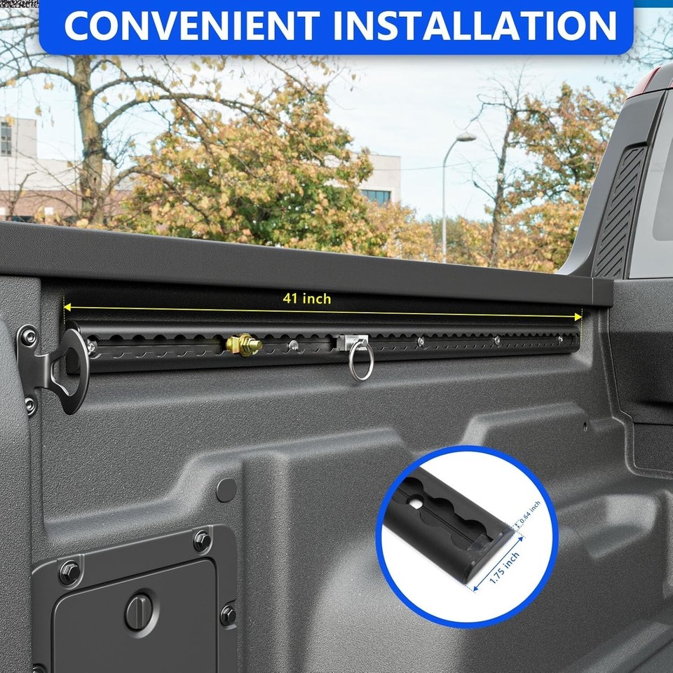 For 2022-2025 Ford Maverick Trail Rail System Truck Bed Rail System Tie ...