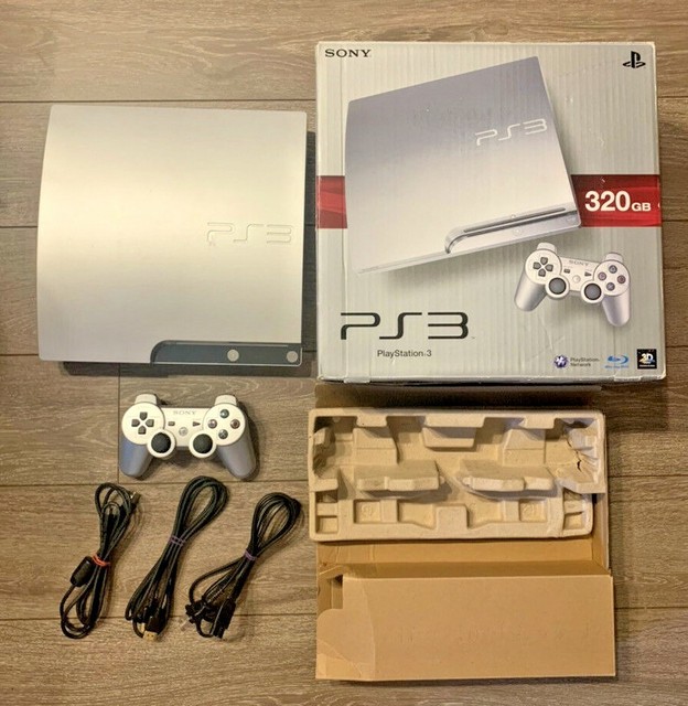 Sony PlayStation 3 Slim Launch Edition 320GB Satin Silver Console (NTSC ...