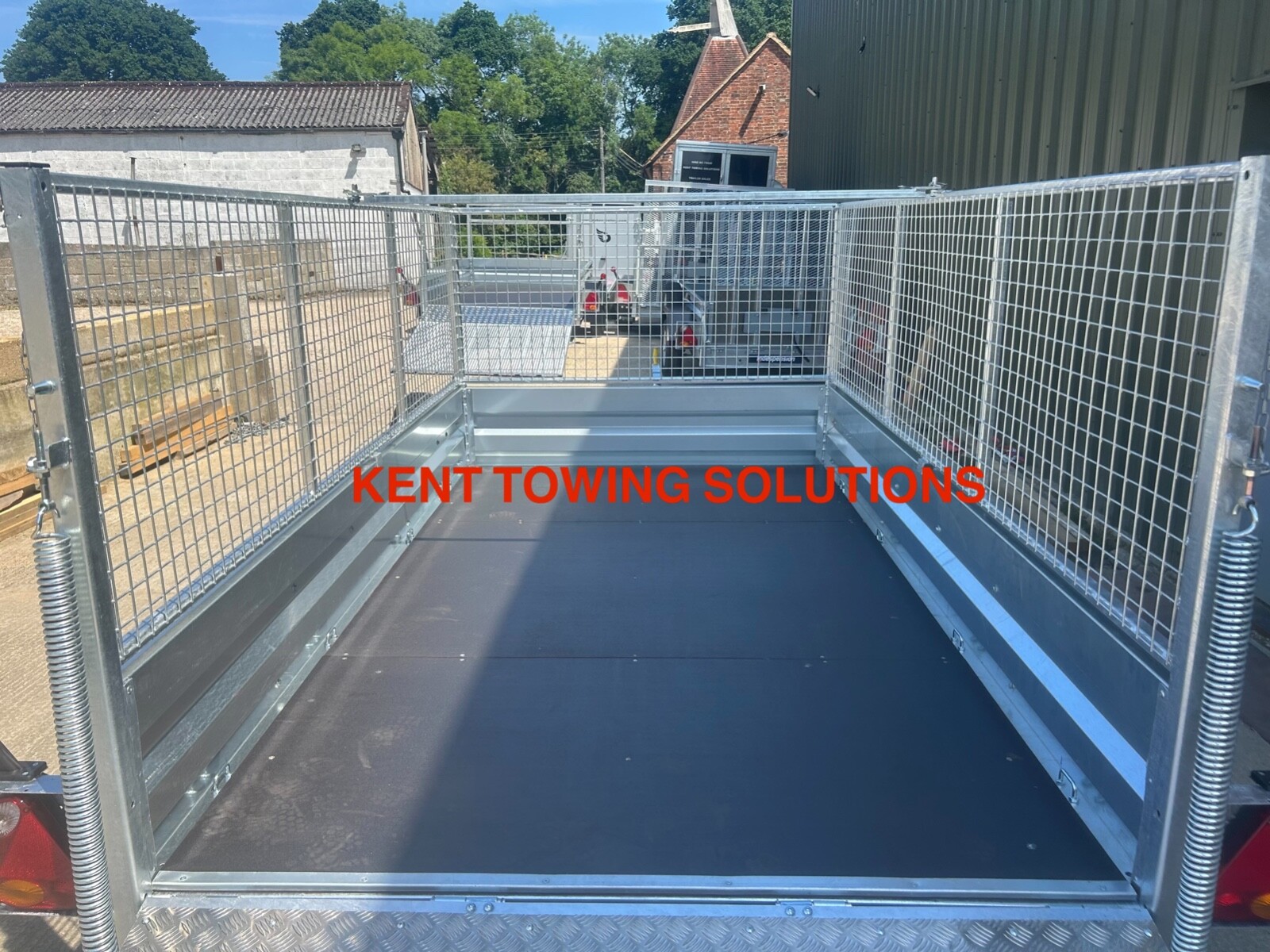 NEW Indespension 10ft x 6ft General Purpose Trailer + Ramp + Mesh Sides ...