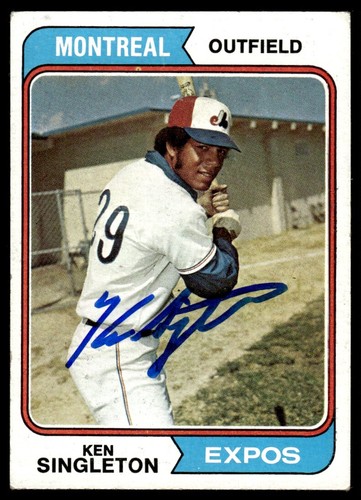 1974 Topps Baseball Ken Singleton Montreal Expos #25 Signed | eBay