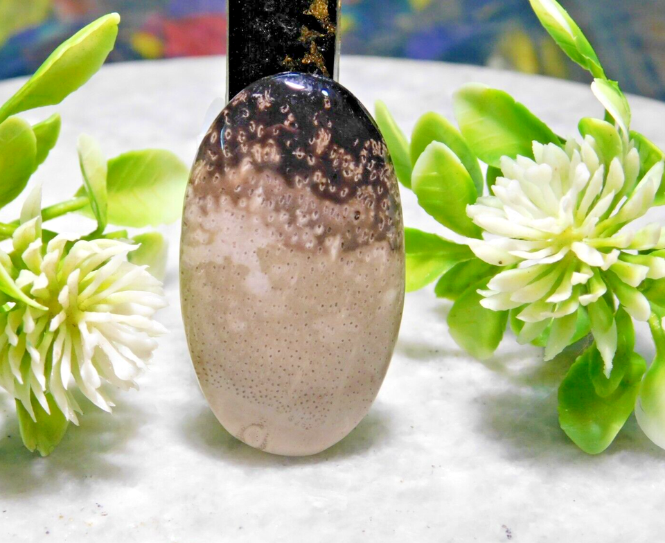 Natural Palm Root Agate Gemstone Cabochon For Jewellery Pendant Making ...