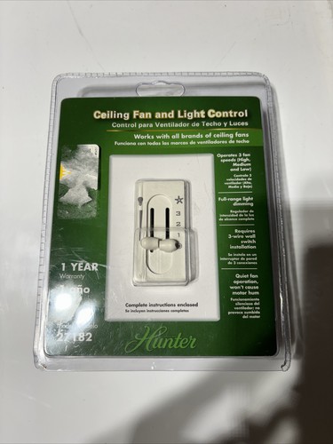 Hunter - 27182 - Ceiling Fan/Light Control 3-Speed Dual Slide | eBay