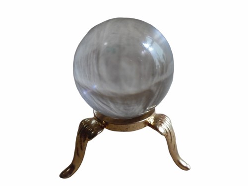 Mini Crystal Ball Sphere With Gold Color Metal Stand | eBay