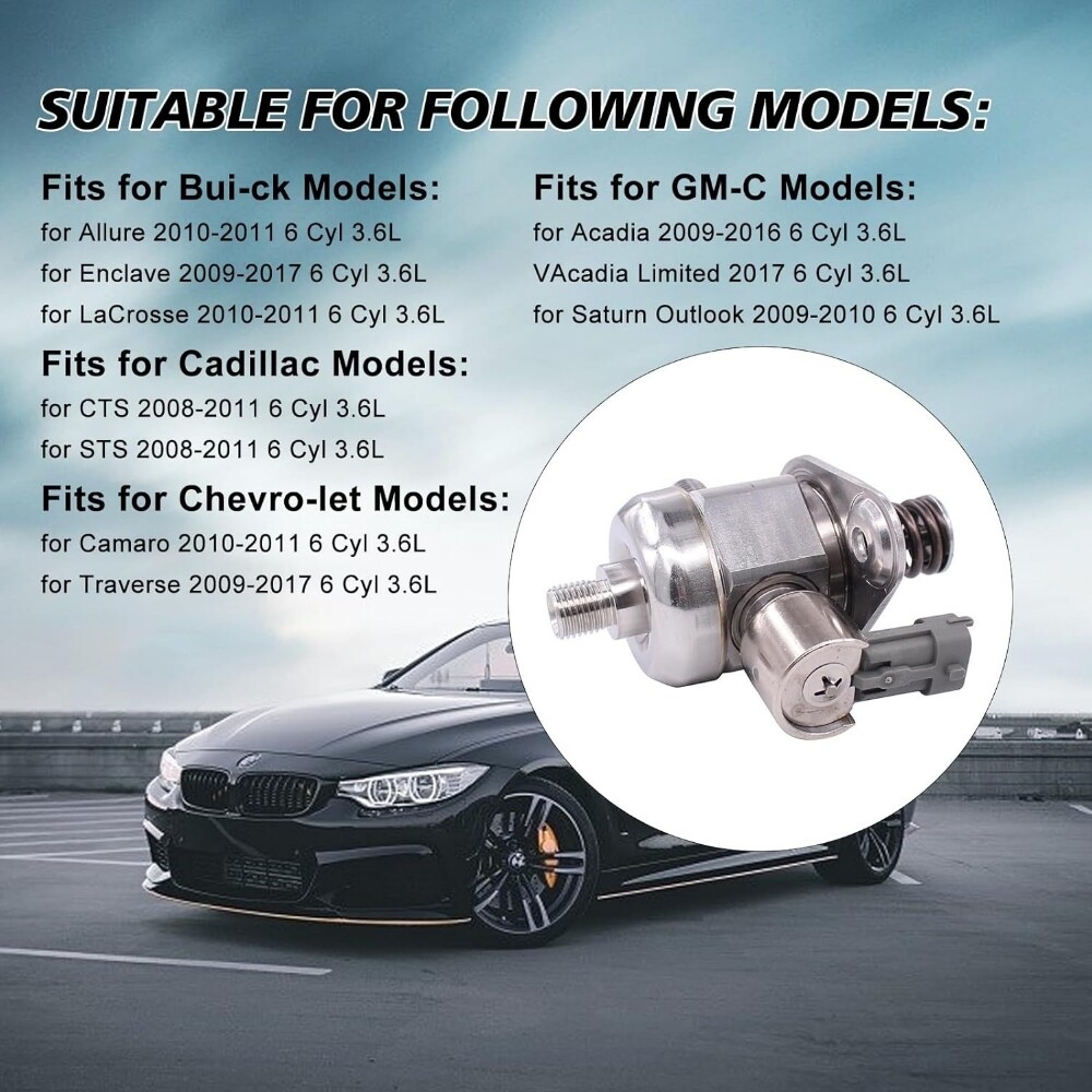 High Pressure Fuel Pump For 2008-2011 Cadillac CTS STS 3.6L V6 12614934 ...