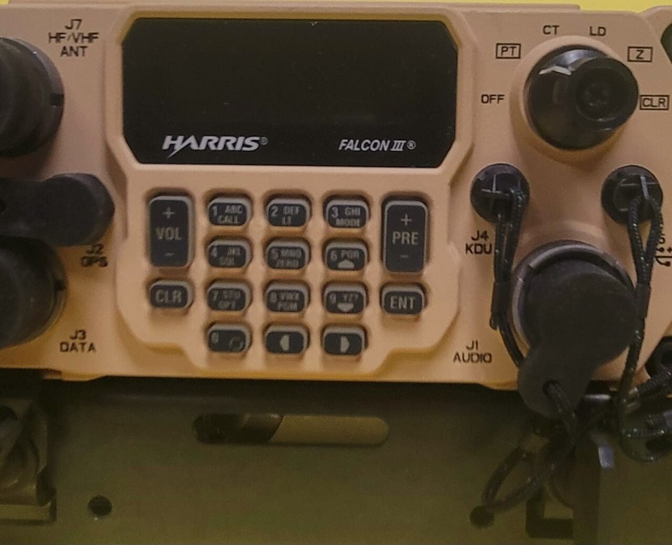 Harris Falcon III RF-7800H-MP048 Wideband HF/VHF Manpack Radio PN 12097 ...