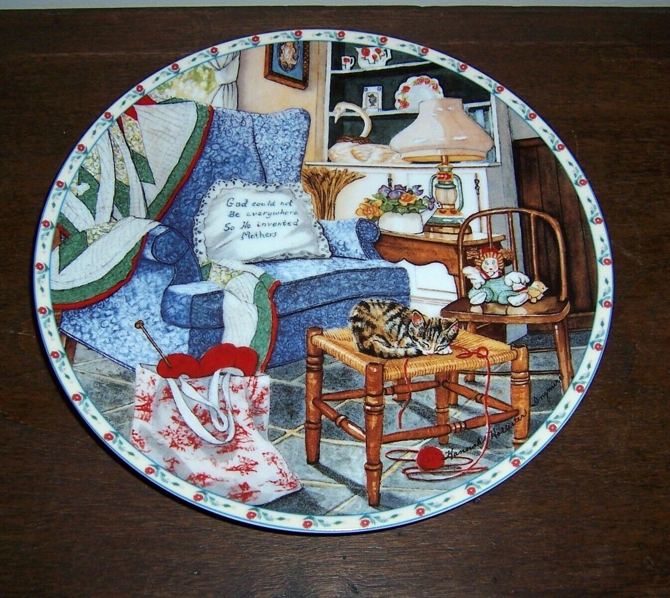 MOTHERS RETREAT - Knowles COMFORTS OF HOME Collector Plate - Hannah ...