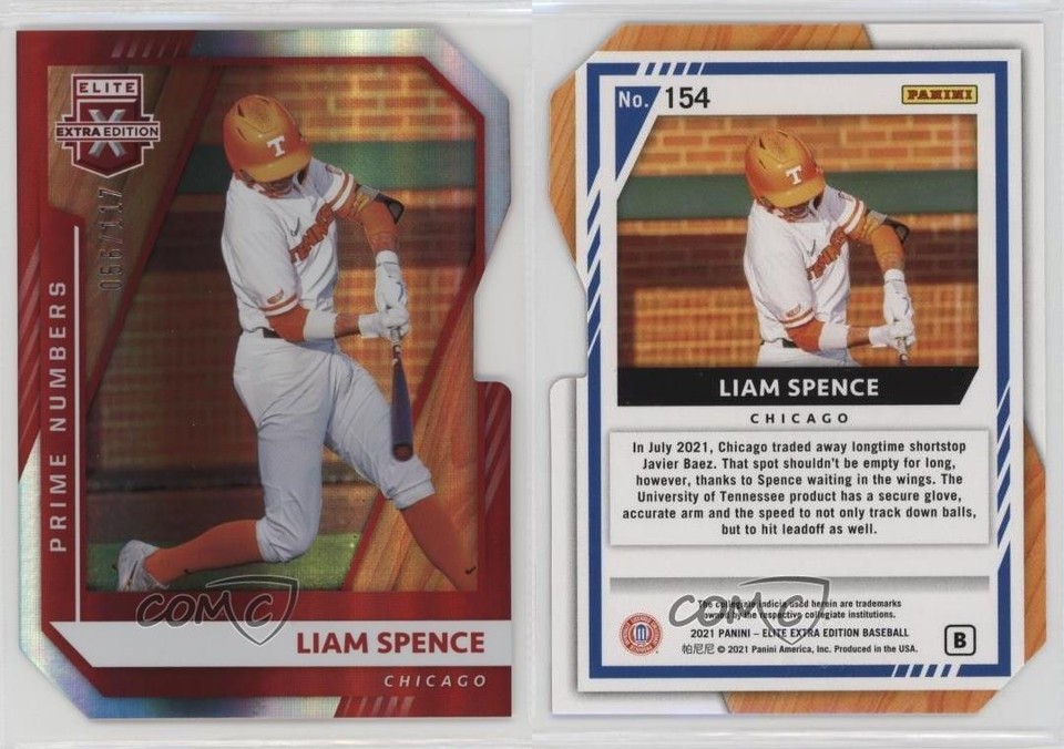 2021 Panini Elite Extra Edition Prime Numbers B Die-Cut /117 Liam ...