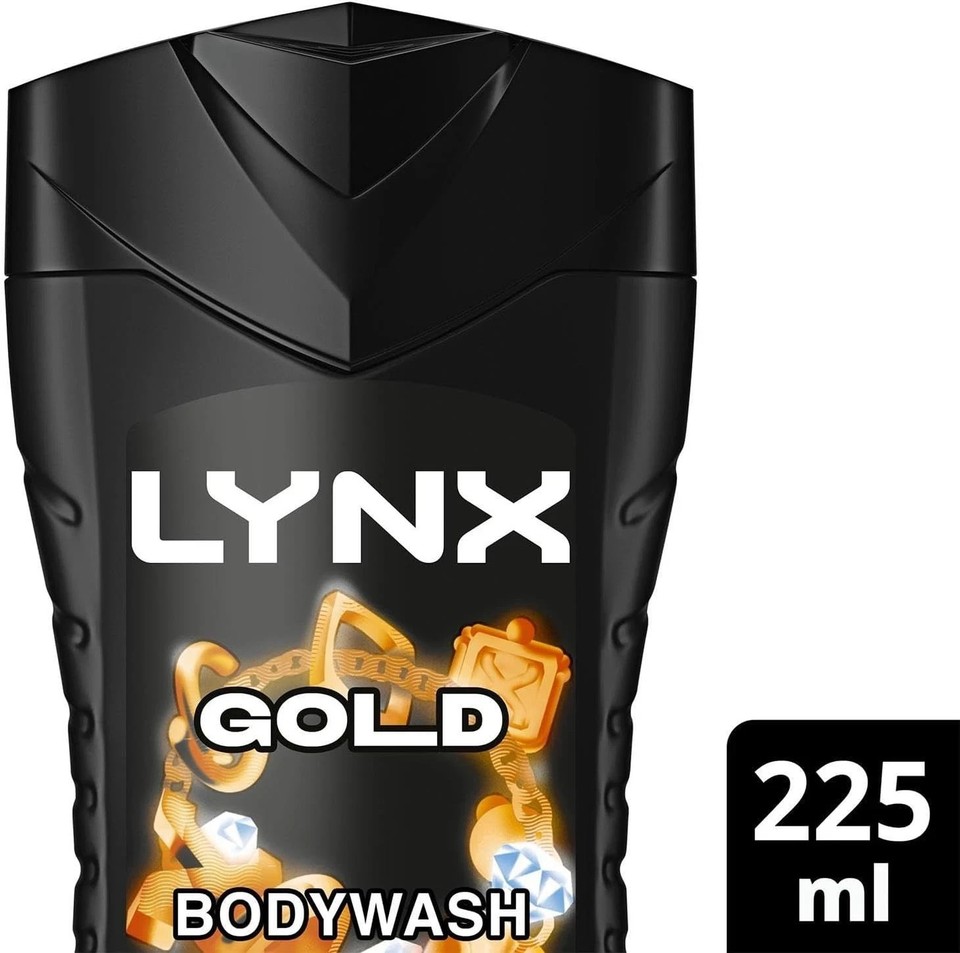 6 Pack Lynx 3-in-1 Gold Oud Wood and Vanilla Body Wash 6x225 ml ...