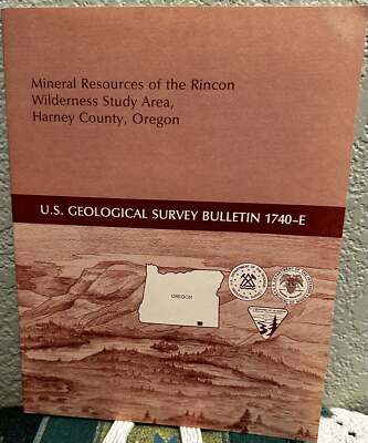 D B V Plouff Meulen / Mineral Resources of the Rincon Wilderness Study ...