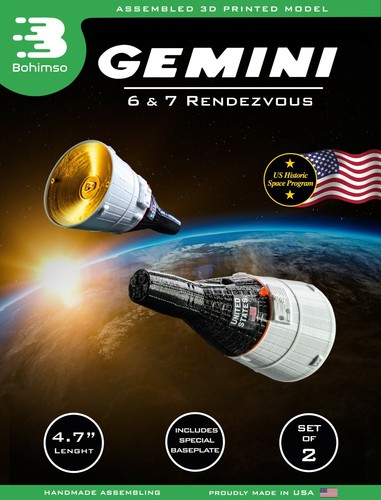GEMINI 6&7 Rendezvous | Spaceships | Plastic model | Rocket ...