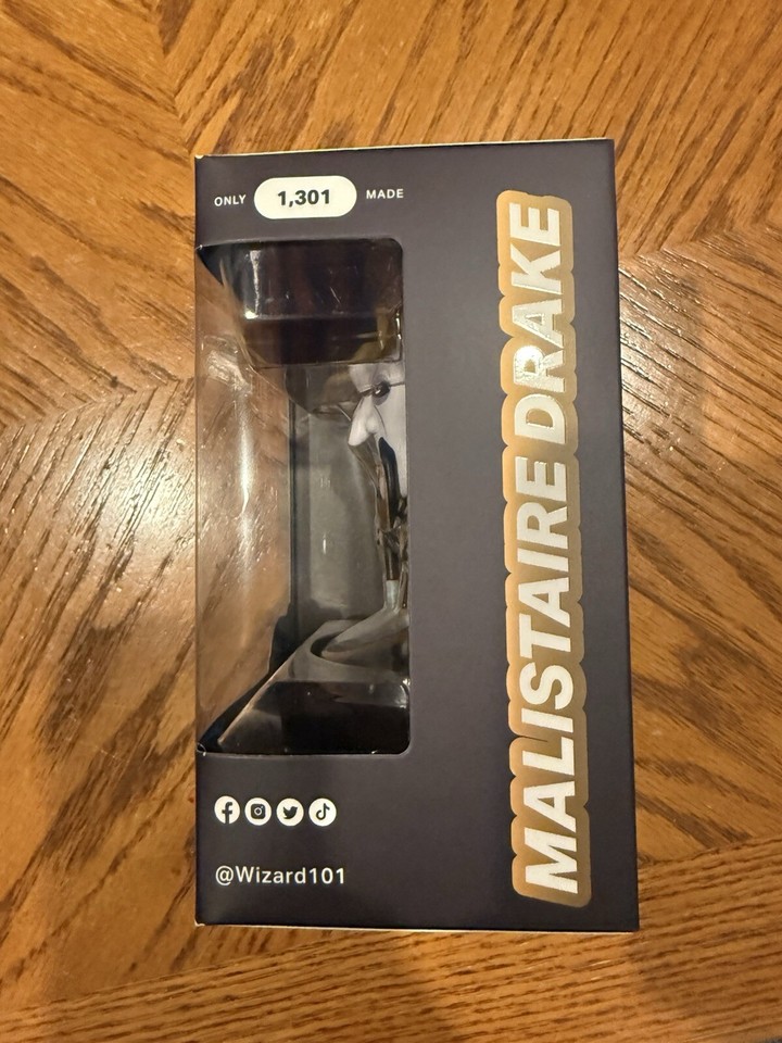 Wizard 101 Makeship Malistaire Drake 021 Limited edition Vinyl Figure ...