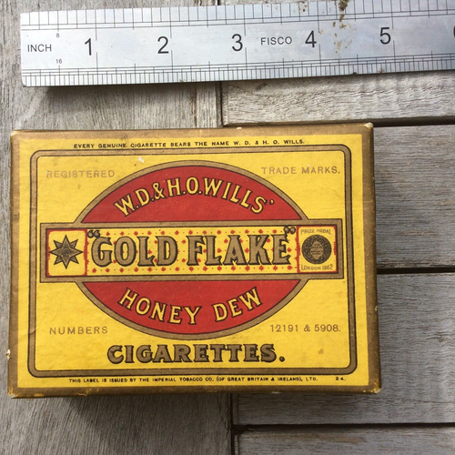 Two Vintage Cigarette Boxes Gold Flake And Players Whiffs | eBay